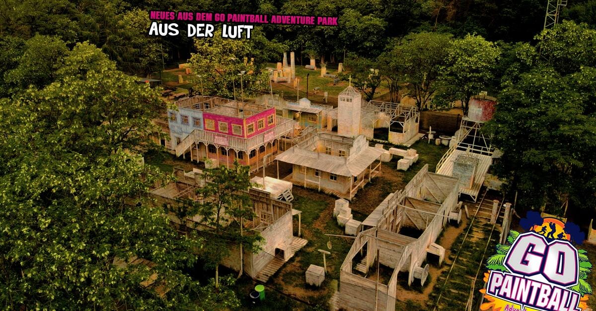 GO PAINTBALL aus der Luft - GO PAINTBALL ADVENTURE PARK